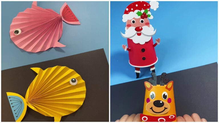 Try Easy Paper Craft Video Tutorial for Beginners - Kids Art & Craft