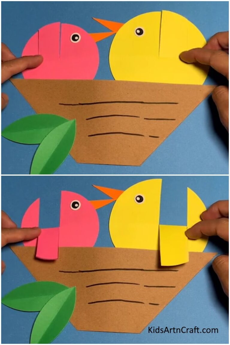 DIY Bird Nest Paper Craft For Kids - Kids Art & Craft