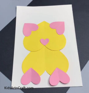 DIY Heart Shape Cat Craft for Valentine's Day - Kids Art & Craft