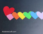 DIY Heart-Shaped Caterpillar Craft For Kids - Kids Art & Craft