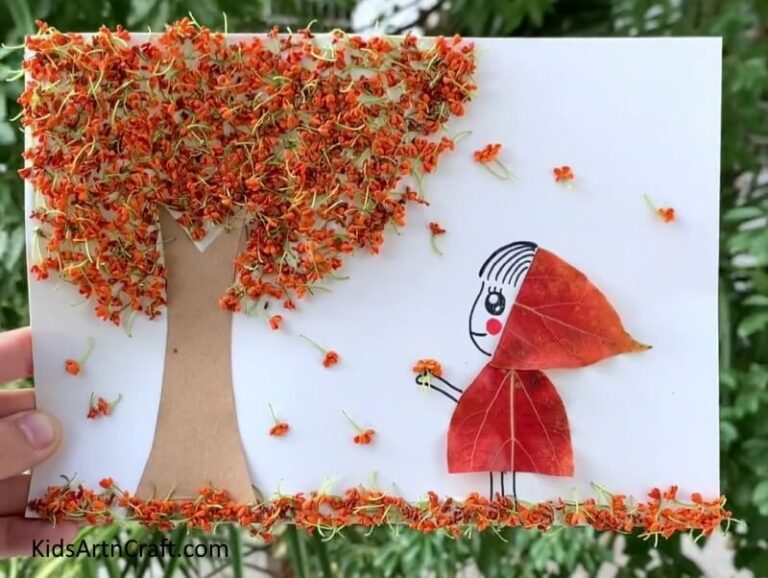 Easy Fall Leaf Craft Step by Step For Kids - Kids Art & Craft