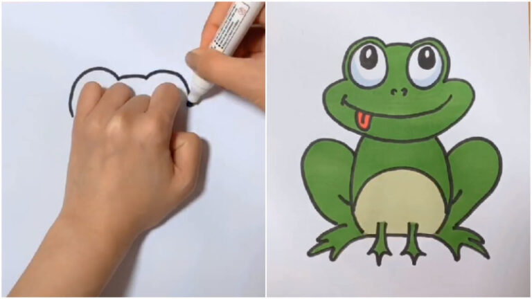 Easy Hand Drawing And Painting Video Tutorial for Kids - Kids Art & Craft