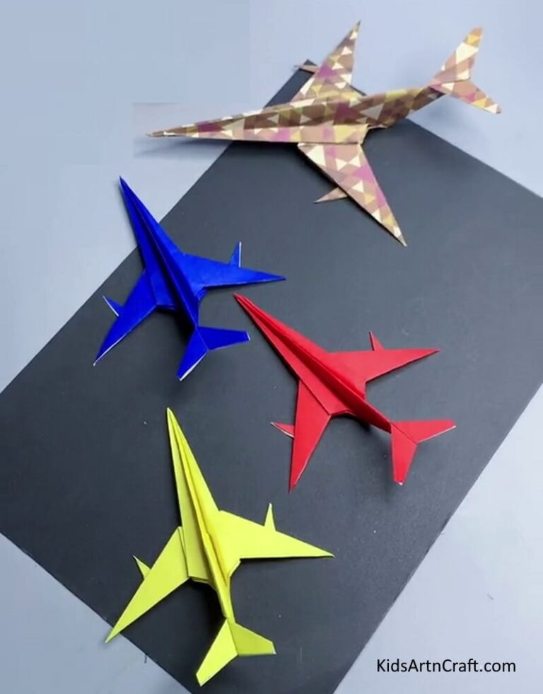 Easy Origami Airplane Tutorial for Kids - Kids Art & Craft