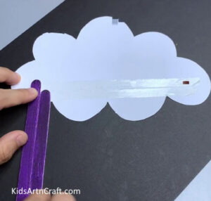 Easy Paper & Popsicle Cloud Rainbow Craft For Kids - Kids Art & Craft