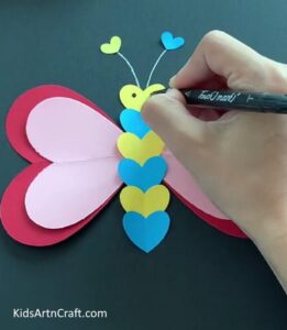 Easy Paper Heart Butterfly Craft Tutorial - Kids Art & Craft