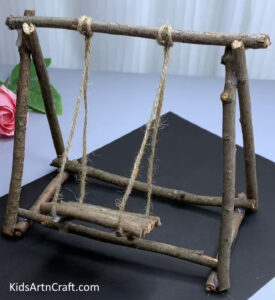 Easy Wooden Stick Miniature Swings For Kids To Play - Kids Art & Craft