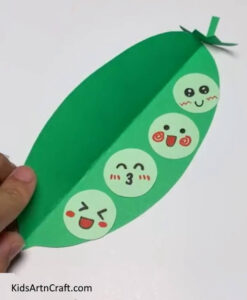 Easy to Make Paper Pea Craft Tutorial - Kids Art & Craft