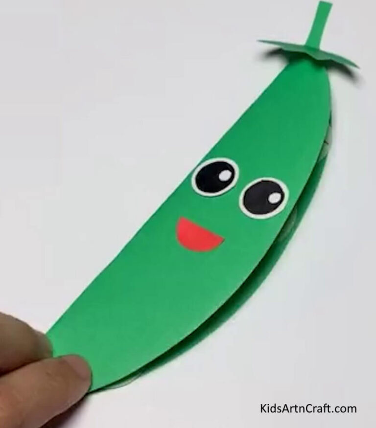 Easy to Make Paper Pea Craft Tutorial - Kids Art & Craft