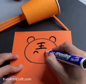 Recycled Paper Cup Tiger Craft Tutorial For Kids - Kids Art & Craft