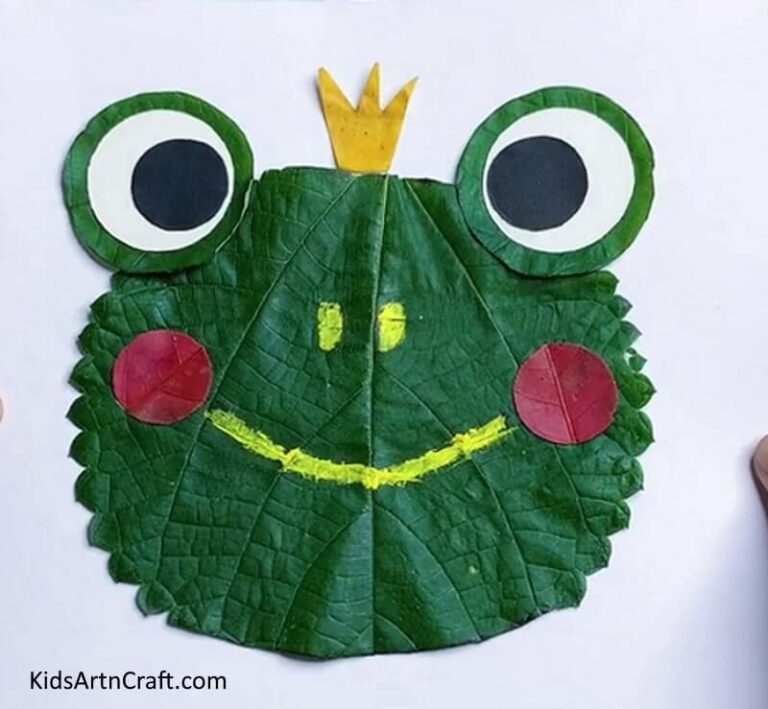 Green Leaf Frog Craft Step by Step Tutorial - Kids Art & Craft