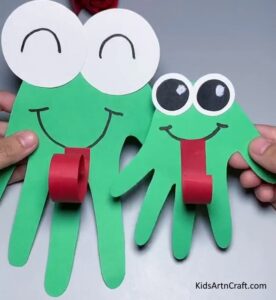 Handprint Craft Paper Frog Easy Craft for Kids - Kids Art & Craft