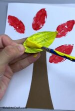 How To Make Leaf Stamping Tree Artwork For Kids - Kids Art & Craft