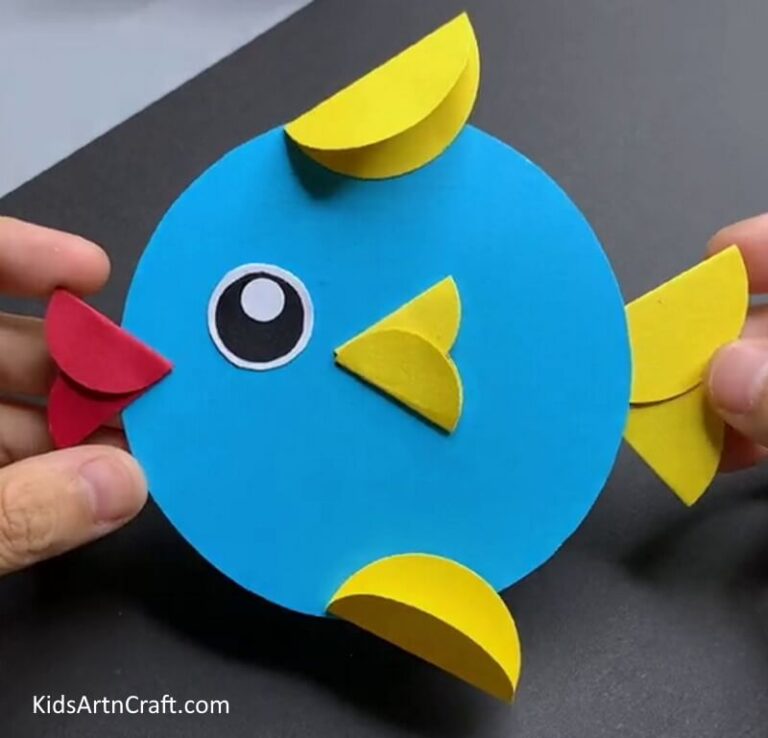 How To Make Paper Fish Craftwork for kids - Kids Art & Craft
