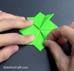 How to Make Origami Paper Frog Step-by-Step Instructions - Kids Art & Craft