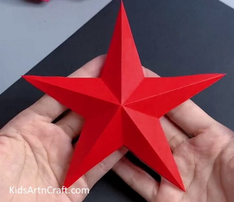 How to Make Origami Paper Star Tutorial - Kids Art & Craft