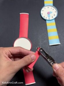 How to Make Paper Cup Wrist Watch Tutorial for Kids - Kids Art & Craft