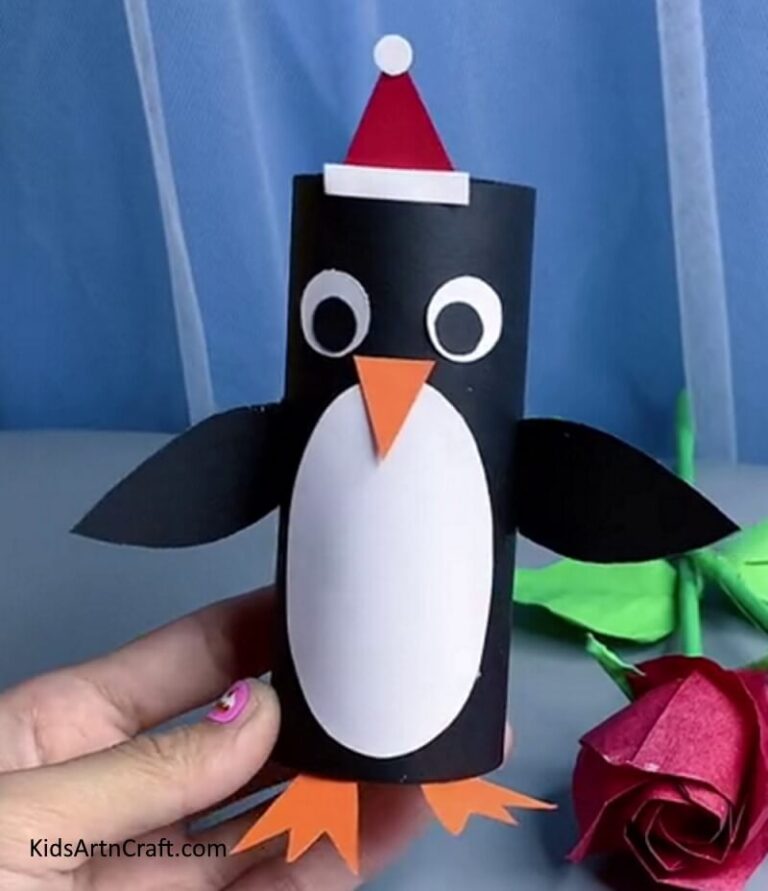 How to Make Toilet Paper Roll Penguin Craft For Kids - Kids Art & Craft