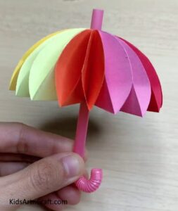 How to Make Paper Umbrella Craft for Kids Tutorial - Kids Art & Craft
