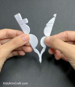 How to Make a Snowman Shape Paper Snowflake - Kids Art & Craft