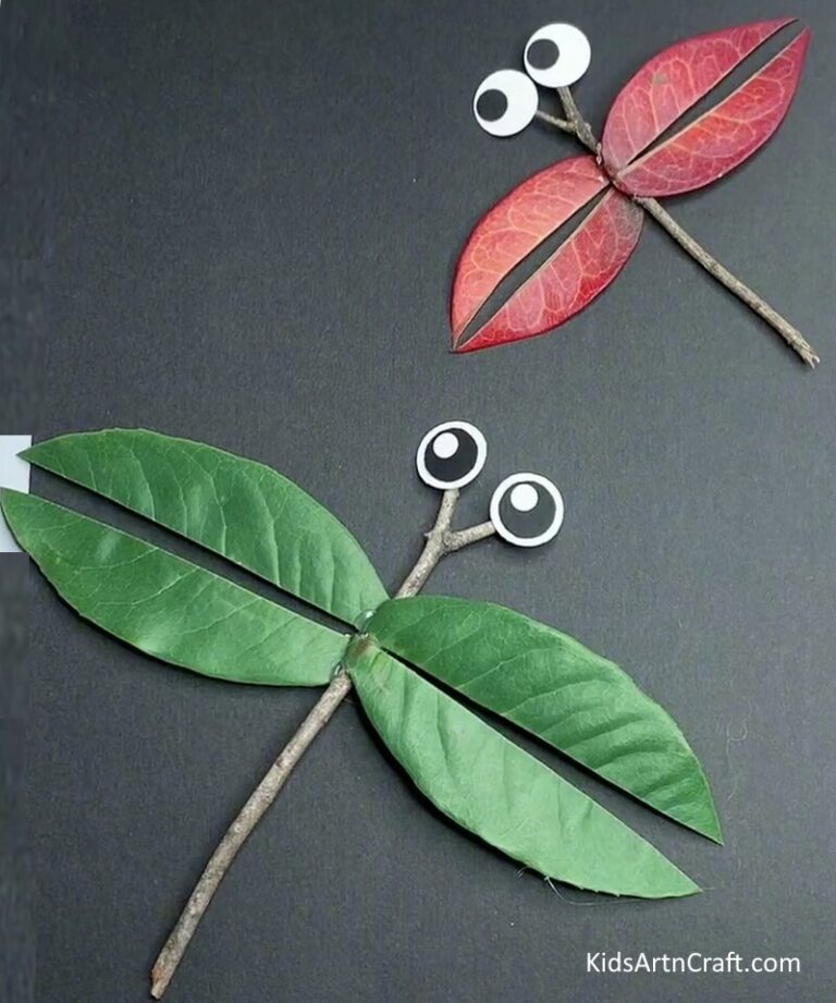 Learn To Make Bug From Leaf Easy Craft for Kids - Kids Art & Craft