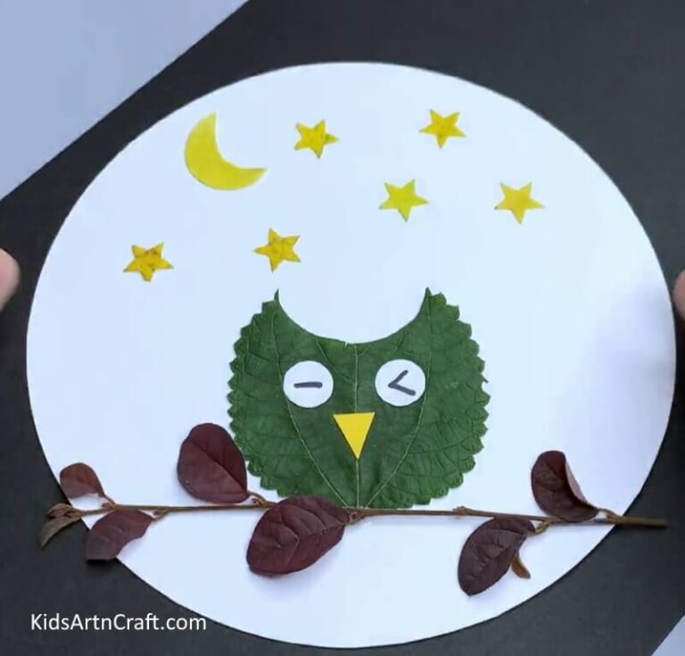 Learn To Make Leaf Owl Easy Tutorial For Kids - Kids Art & Craft