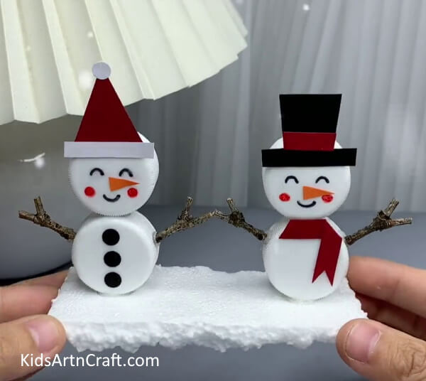 Learn to Make Snowman Tutorial for Kids - Kids Art & Craft