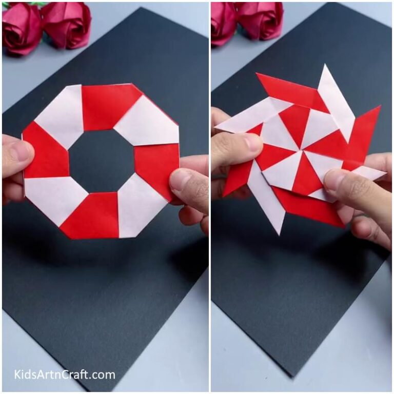 Origami Ninja Star Craft Easy Tutorial For Kids To Play - Kids Art & Craft