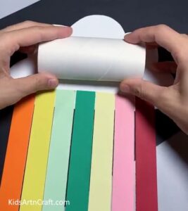 Paper Rainbow Cloud Craft step by step Tutorial - Kids Art & Craft