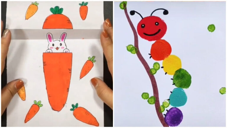 Beautiful Drawing Tricks Video Tutorial Beginners - Kids Art & Craft