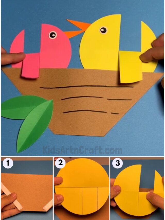DIY Bird Nest Paper Craft For Kids - Kids Art & Craft