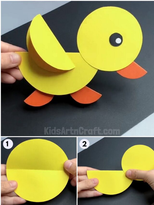 DIY Easy Paper Chick Craft For Kids - Kids Art & Craft