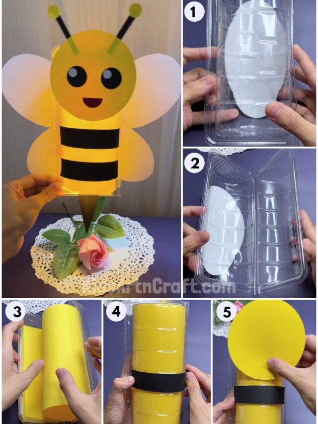 Easy to Make Handmade Bee Craft Tutorial for Kids - Kids Art & Craft