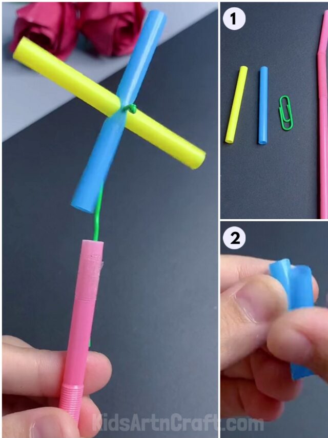 How to Make Handmade Straw Fan Tutorial for Kids - Kids Art & Craft