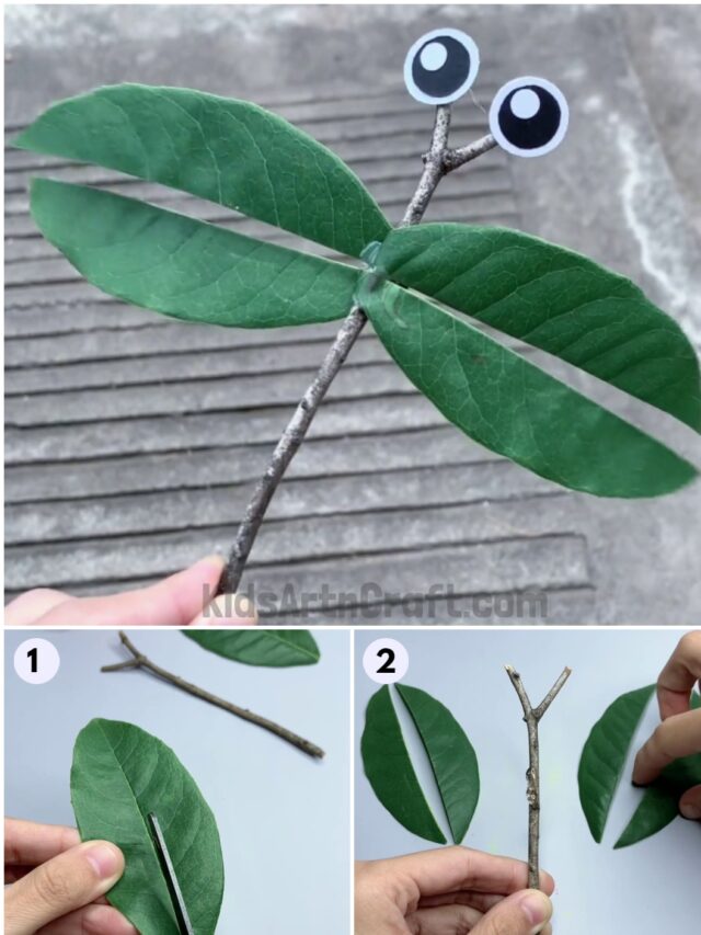 Learn To Make Bug From Leaf Easy Craft for Kids - Kids Art & Craft