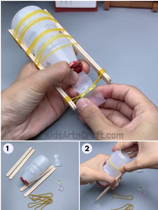 Rubber Band Bottle Boat Activity For Science Project - Kids Art & Craft