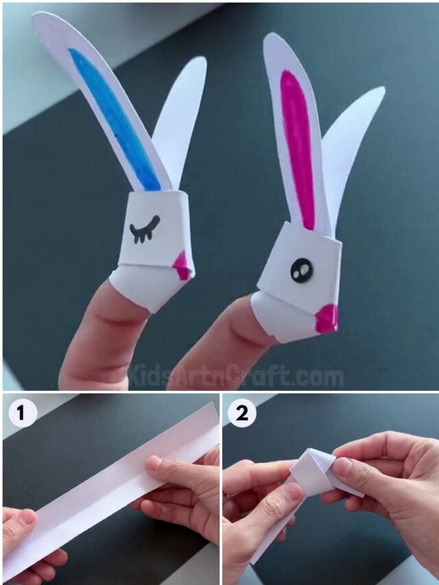 Paper Strip Bunny Face Craft For Kids - Kids Art & Craft