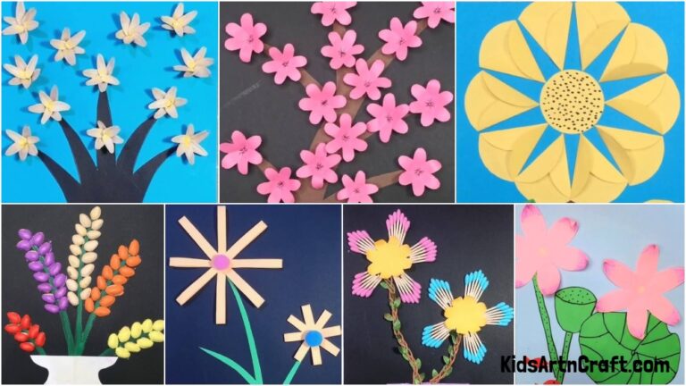 Flower-Making Craft Ideas For Decoration - Kids Art & Craft