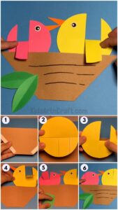 DIY Bird Nest Paper Craft For Kids - Kids Art & Craft