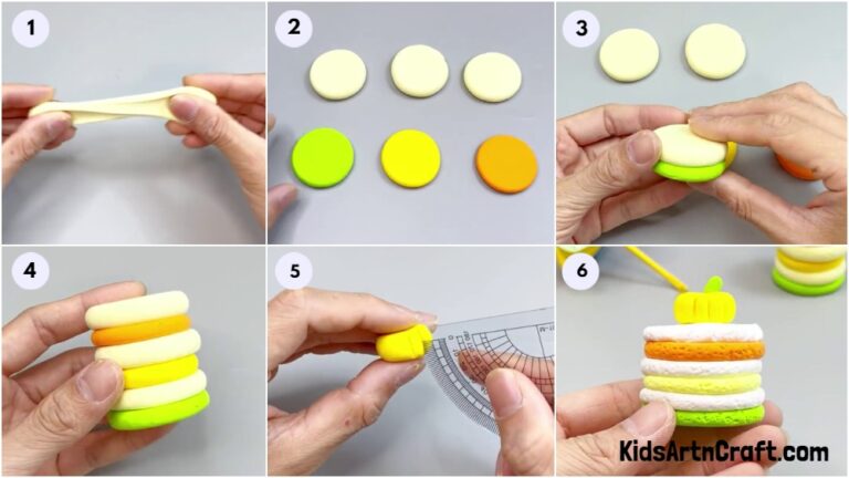 DIY Miniature Clay Cake Craft Activities for Kids - Kids Art & Craft