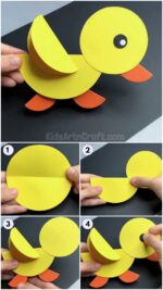 DIY Easy Paper Chick Craft For Kids - Kids Art & Craft