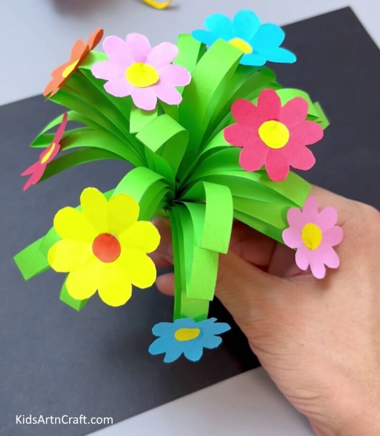 DIY Easy Paper Flower Craft For Kids - Kids Art & Craft
