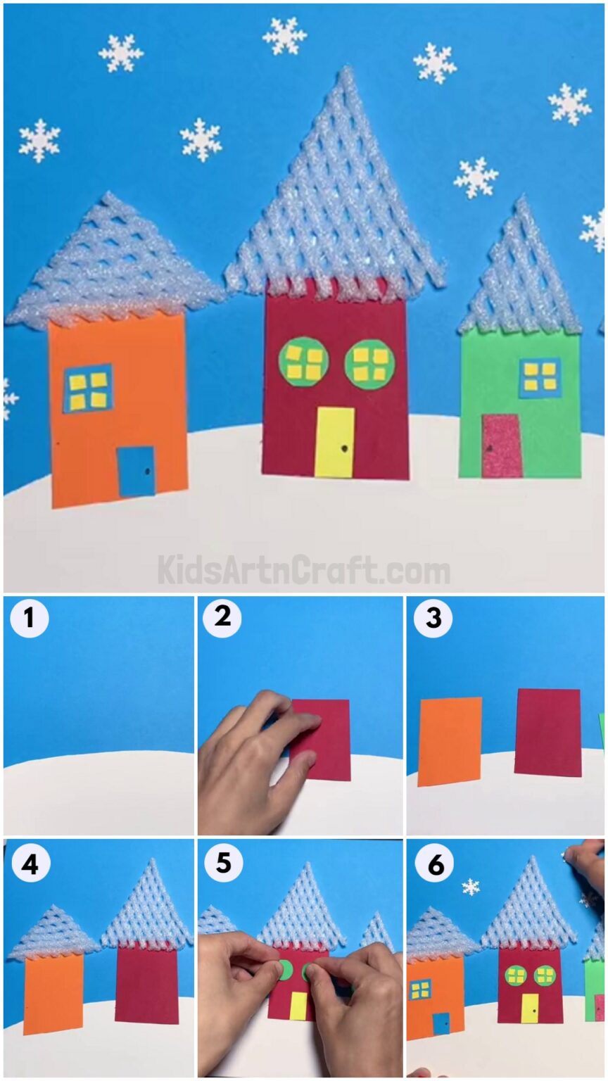 DIY Foam Net Home Craft For Kids - Kids Art & Craft