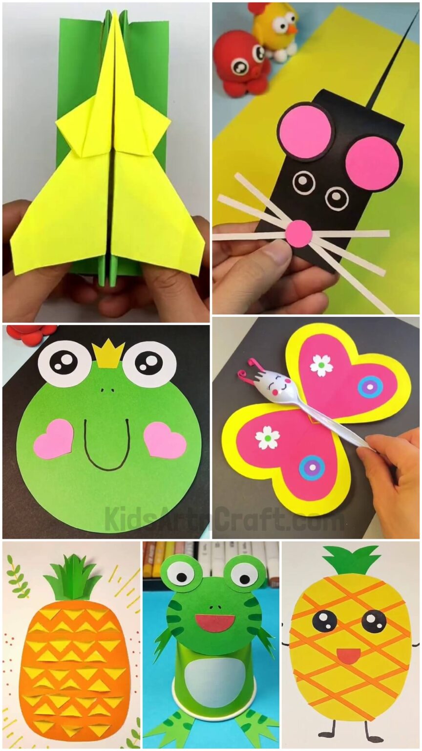 DIY Fun To Make Paper Craft Ideas for Kids - Kids Art & Craft