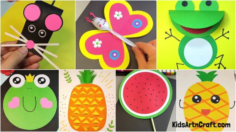 DIY Fun To Make Paper Craft Ideas for Kids - Kids Art & Craft