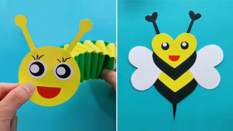 DIY Paper Animal Crafts Video Tutorial for Kids With Parents - Kids Art ...
