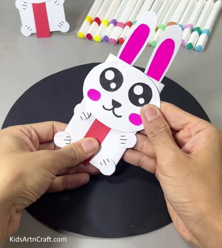 DIY Paper Bunny Craft Tutorial for kids - Kids Art & Craft