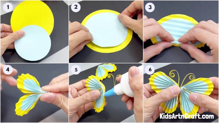 DIY Paper Butterfly Easy Craft For Kids - Kids Art & Craft