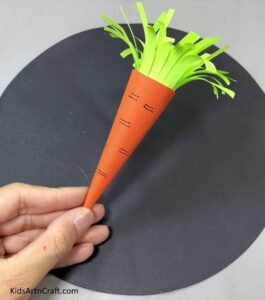 DIY Paper Carrot Step by Step Tutorial For Kids - Kids Art & Craft