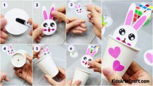 DIY Paper Cup Bunny Craft For Kids - Kids Art & Craft