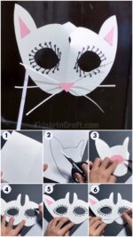 DIY Paper Mask Step by Step Tutorial For Kids - Kids Art & Craft